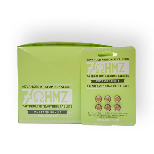 7-Ohmz Green: 6's Rapid Release Tablets - 21MG (20CT) – ABC Products Inc.