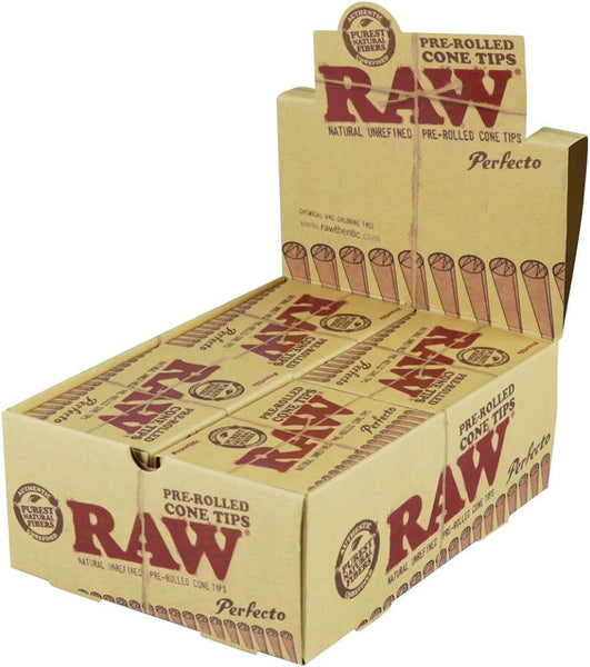 Raw Perfecto Pre Rolled Cone Tips (20CT) – ABC Products Inc.