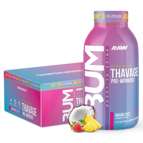 Raw CBUM Thavage Pre-Workout RTD (12CT) – ABC Products Inc.