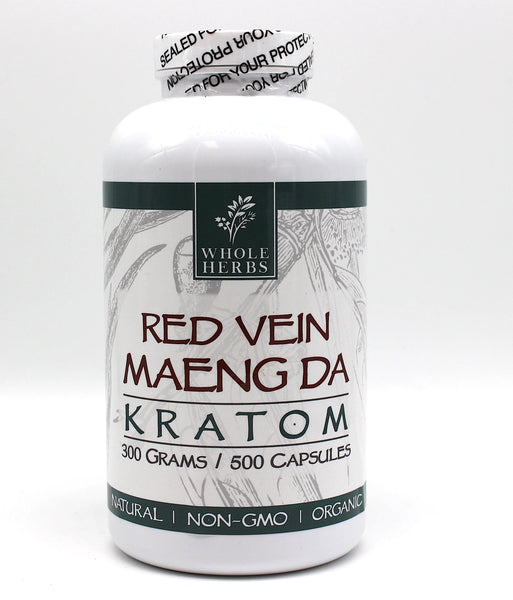 Whole Herbs Bottles: Maeng Da Red Vein - 500 Capsules | 300 GMS – ABC ...