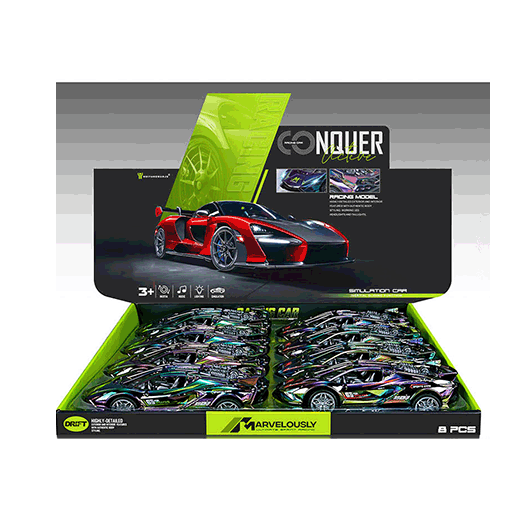 Conquer Light Up Racing Car (8CT) – ABC Products Inc.