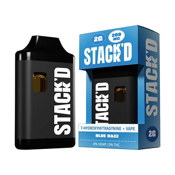 Stack'D 7-Hydroxy 2G Disposable: Blue Razz – ABC Products Inc.