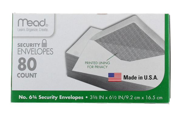 Mead Envelopes - Size 6-3/4 (80CT) – ABC Products Inc.