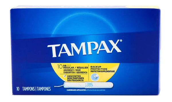 Tampax Regular 10's (Yellow) – ABC Products Inc.